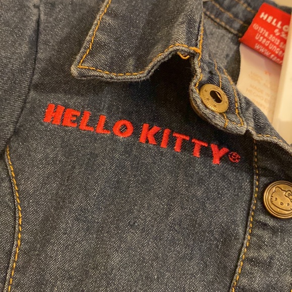 Hello Kitty | Dresses | Hello Kitty Ruffled Denim Dress 2t | Poshmark